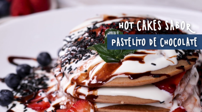 Hot cakes sabor pastelito de chocolate : Clemente Jacques