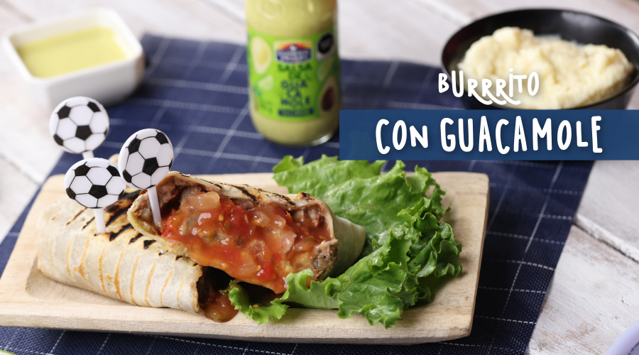 Burrito de arrachera con guacamole : Clemente Jacques